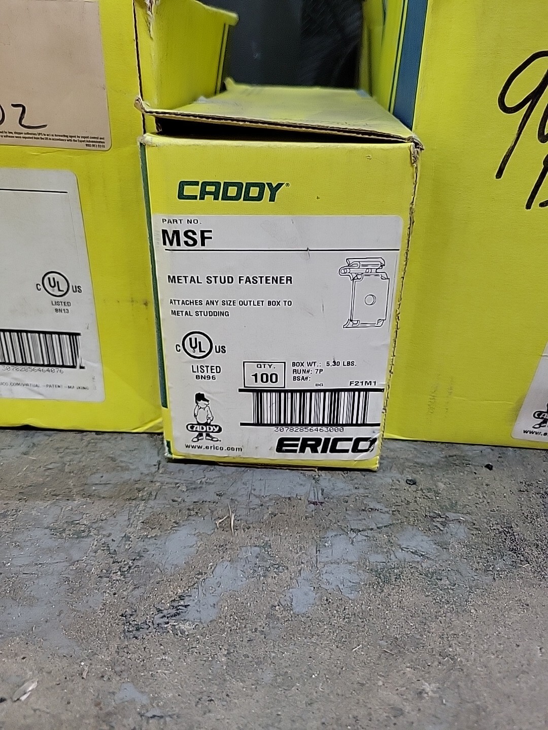 Caddy MSF Metal Stud Fastener-Snap On Box Support - Box of 100 | eBay