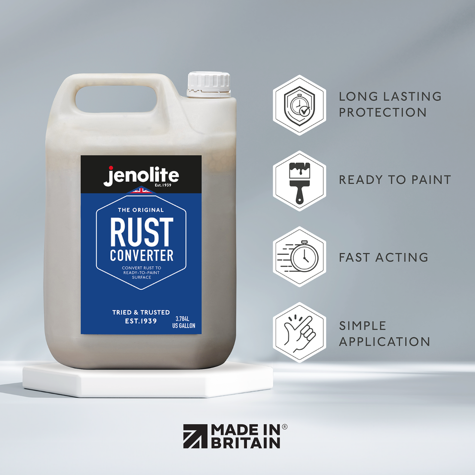 JENOLITE Rust Converter | Converts Rust to Ready to Paint Surface | 5 ...