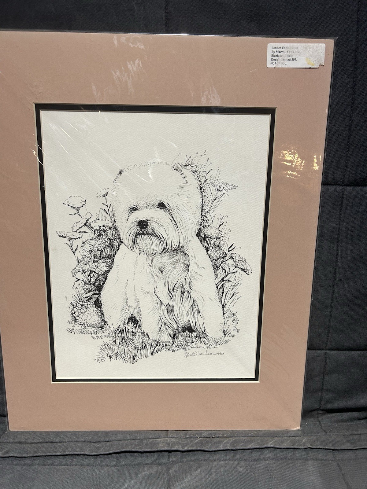 West Highland White Terrier Matted Print by Martha Van Loan 11 x17 ...