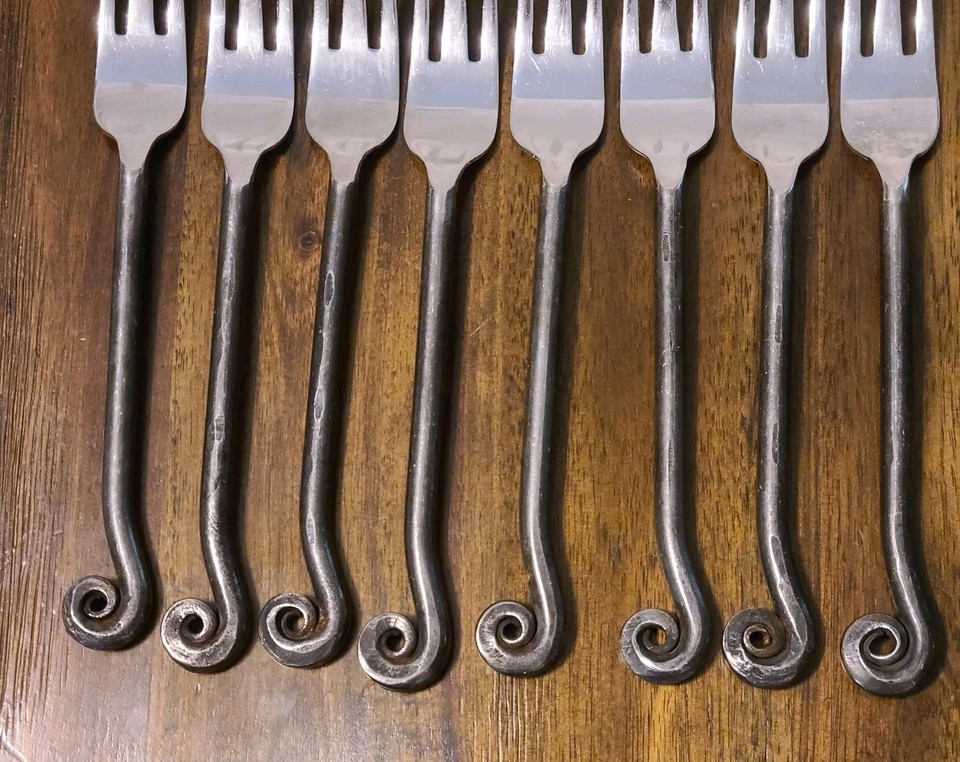 Gourmet Settings Treble Clef 18/10 Flatware 8 Pc. Dinner Forks Black ...