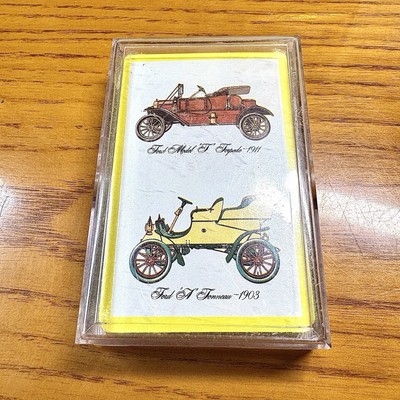 Vtg FORD Playing Cards Old Cars Model T & Ford A Sealed In Case | eBay
