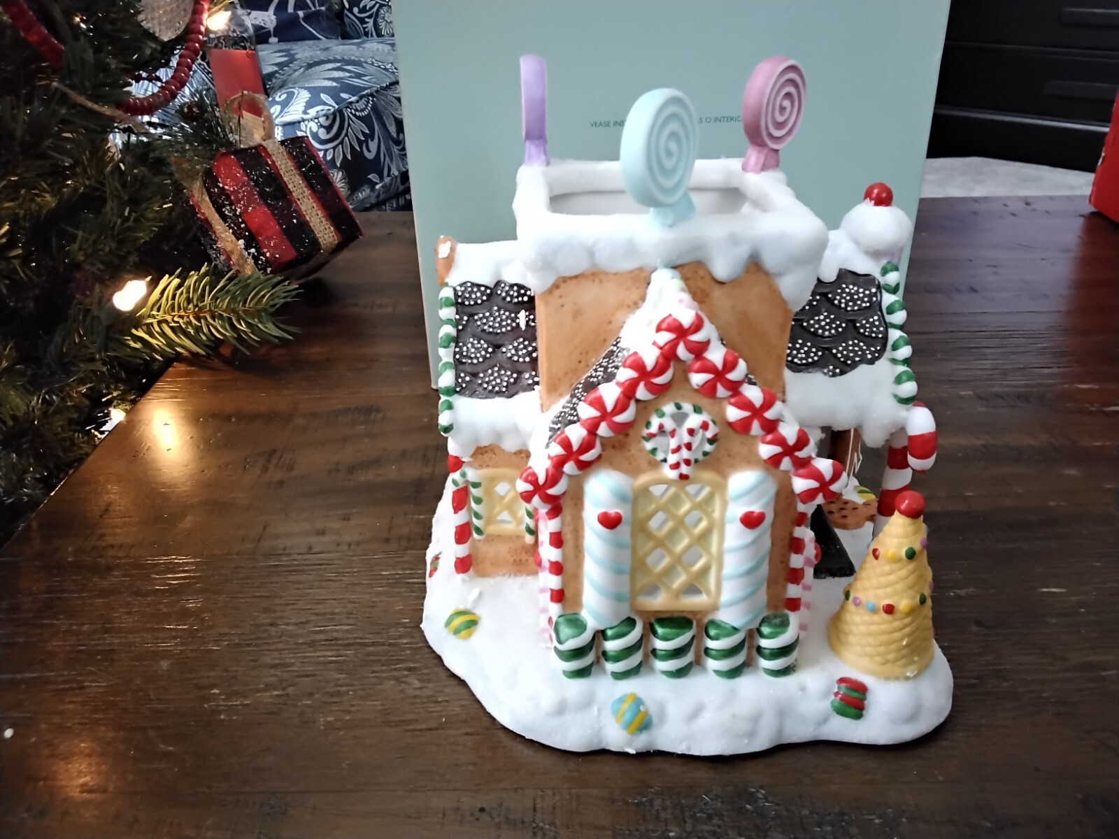 PartyLite The Gingerbread Cottage House Village Candle Holder w/ Box ...