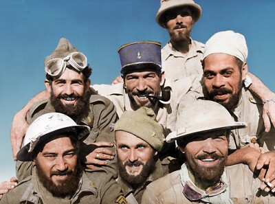 ww2 Bir Hakeim 1e DFL Légion FAFL FNFL veste casque DBLE DB RFM REI REC ...