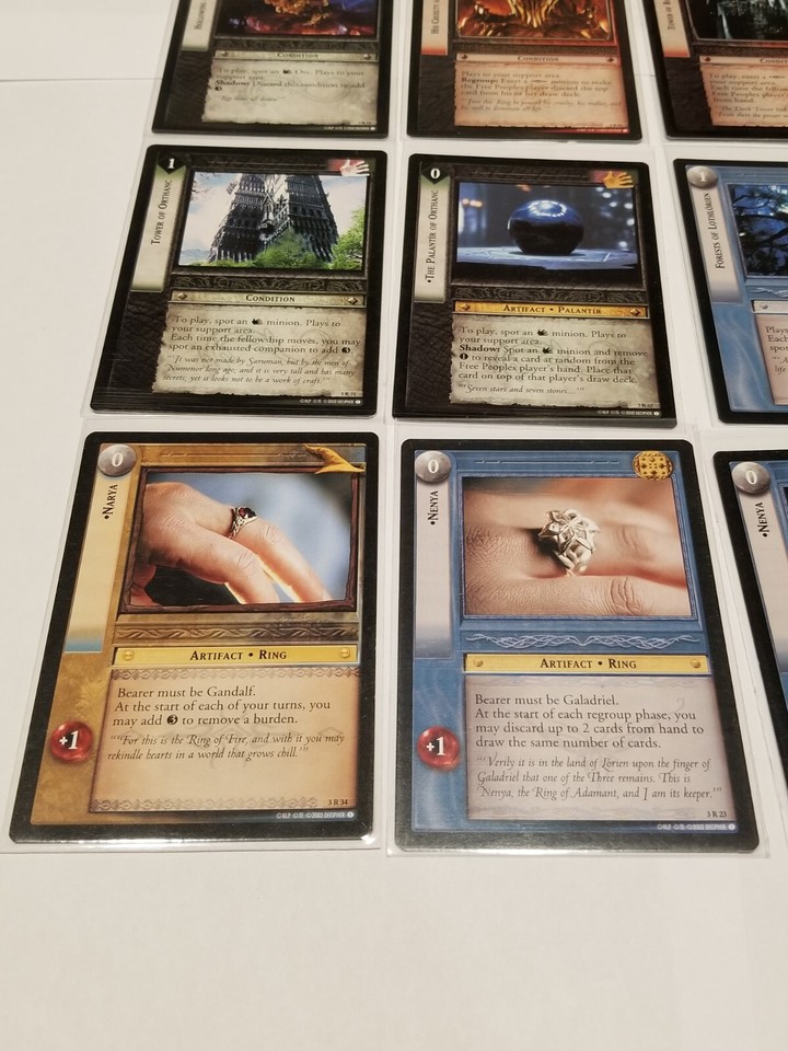 Lord of the Rings TCG Lotr Tcg Realms Of Elf Lords Lot Of 12 RARE Narya Arwen | eBay