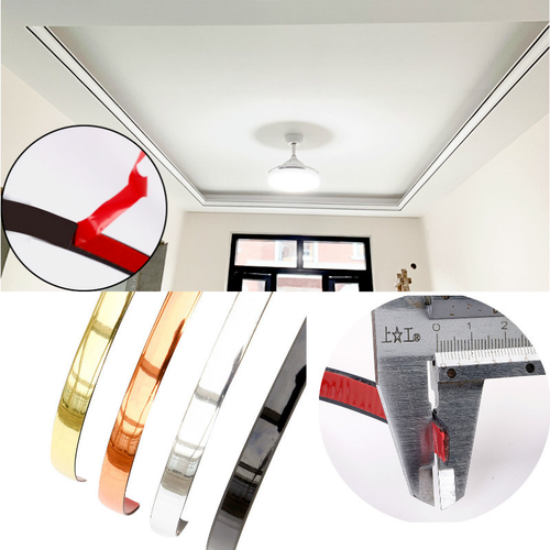 5M DIY Self-Adhesive Tile Seam Tape Wall Ceiling Mould Strip Furniture ...