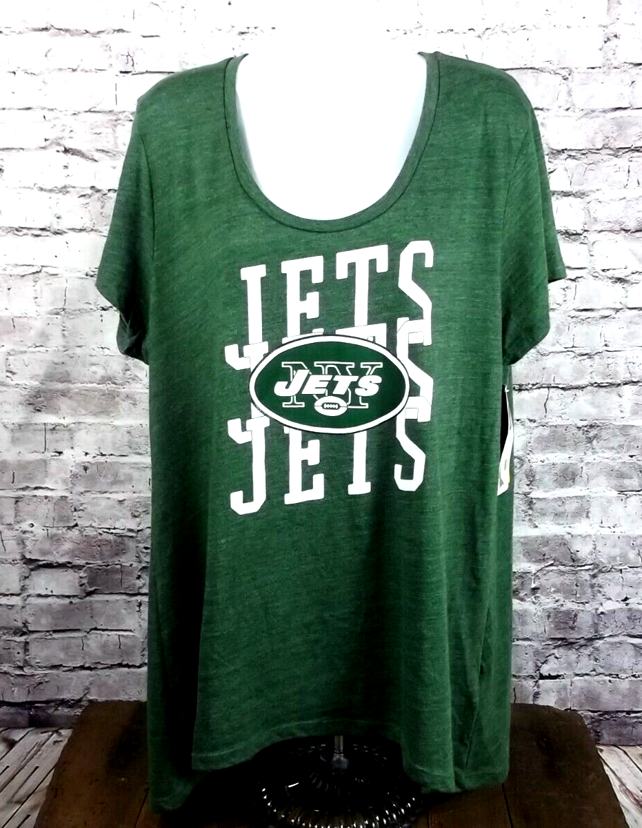 NEW women's "JETS, JETS, JETS" New York Jets TEAM APPAREL T-SHIRT ...