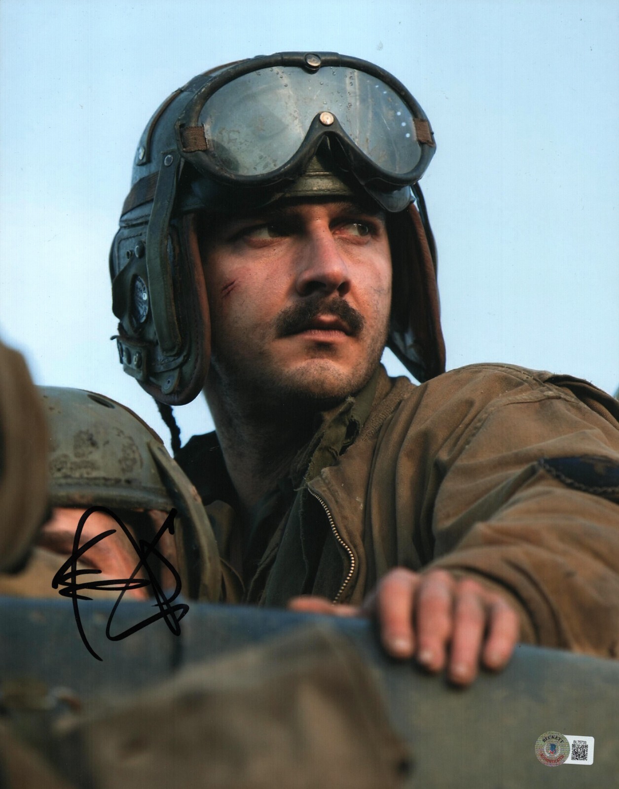 Shia LaBeouf Signed 11x14 Photo Fury Movie Autograph Boyd Bible Swan ...