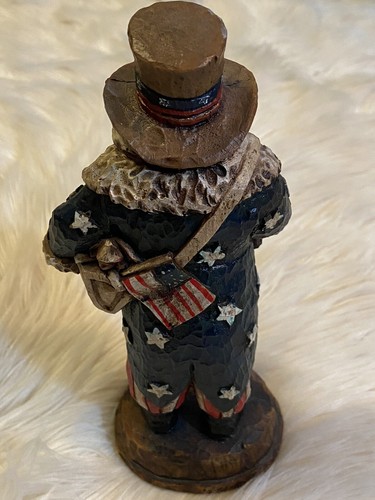 Vintage Wooden Uncle Sam Carving 1912 | eBay