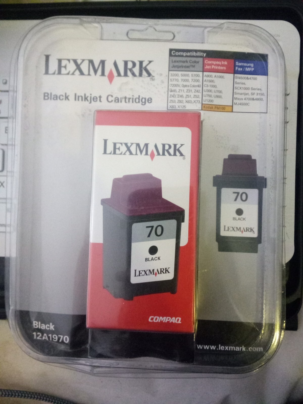 Lexmark 70 Black Ink Cartridge 12A1970 Genuine New Open Box | eBay