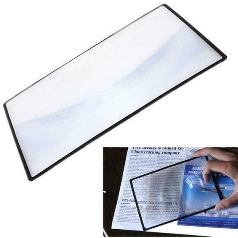 A5 Full Page Magnifier Sheet Magnifying Glass Reading Aid Lens 3X Big ...