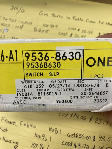 Brake Light Switch ACDelco 95368630 | eBay