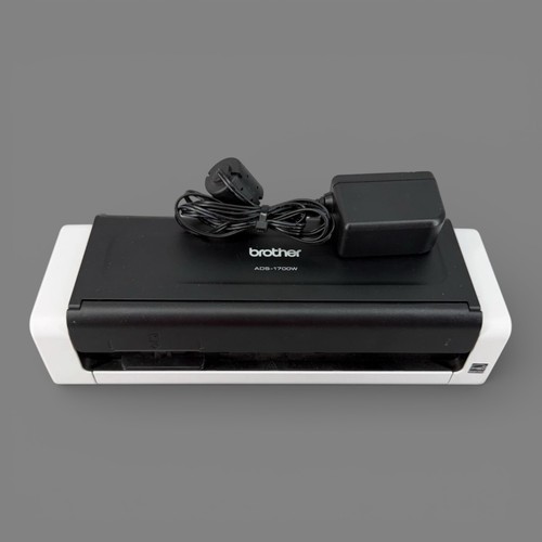 Brother ADS-1700W Wireless Desktop Sheetfed Scanner w/ Power Cord ...