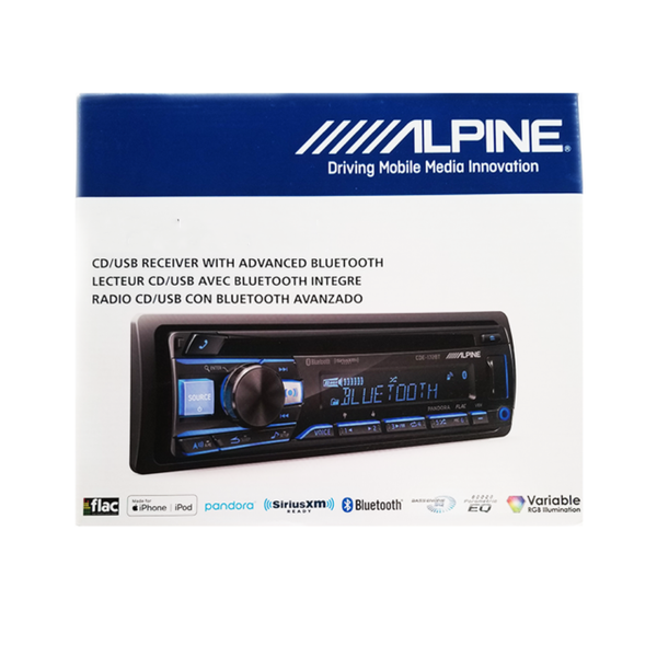 Alpine Cde-143bt Car Stereo Cd/usb Receiver W/ Advanced Bluetooth for ...
