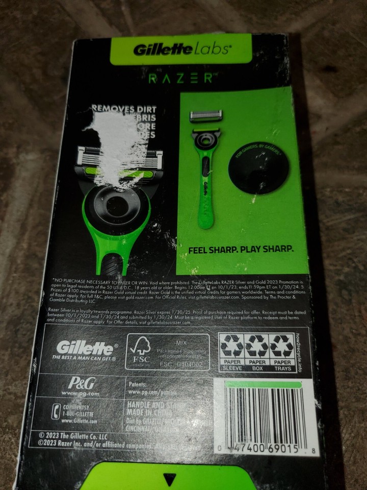 Gillette Labs x Razer Men Limited Edition Collab 1 Razor 1 Cartridge 1 ...