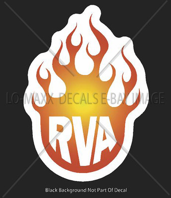 RVA Richmond Virginia Fireball Various Sizes Unique Printed Vinyl ...
