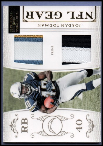 2011 Playoff National Treasures NFL Gear Combos Prime #19 Jordan Todman ...