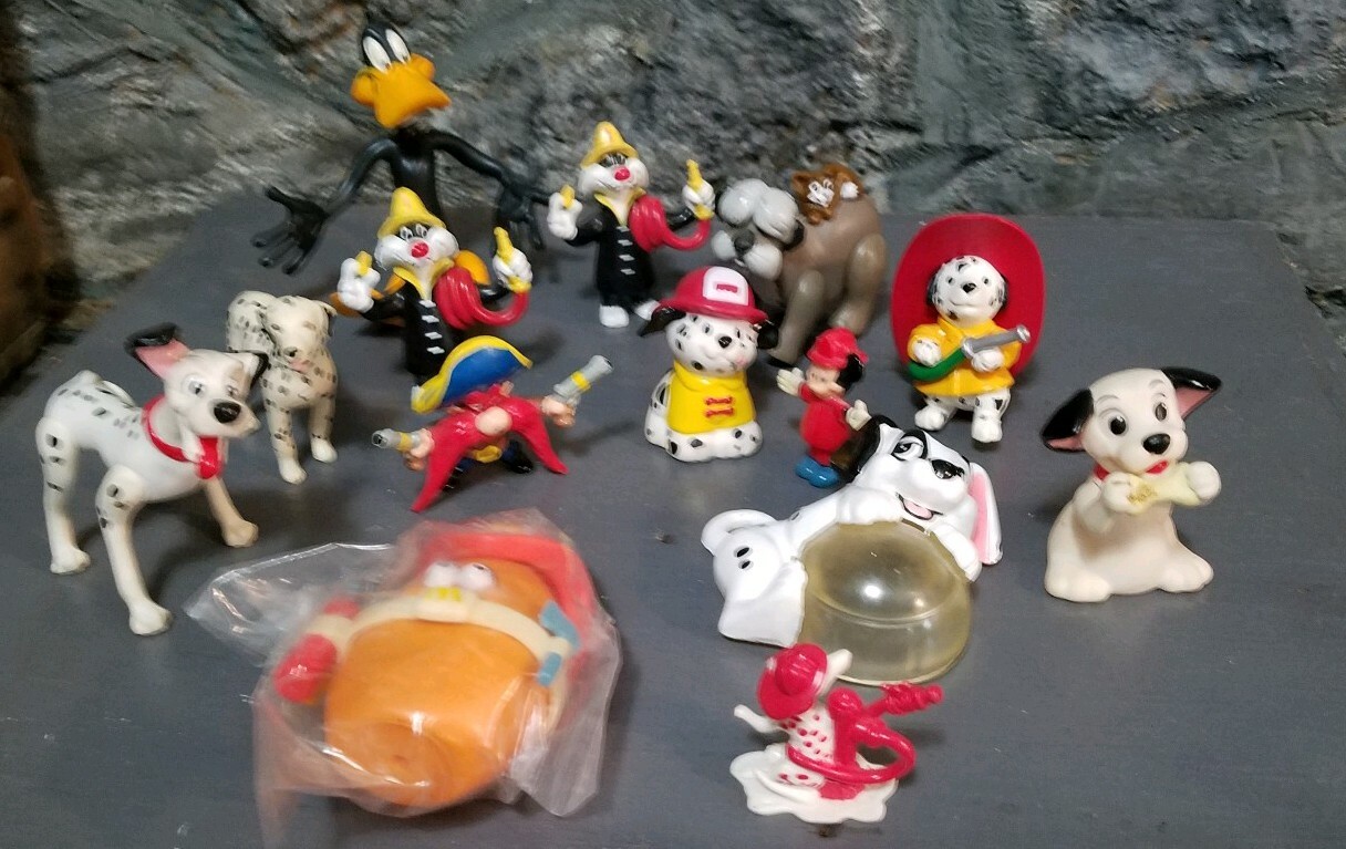 Small Toy Lot 14 Yosemite Sam Sylvester Dalmation Daffy Duck Fireman ...