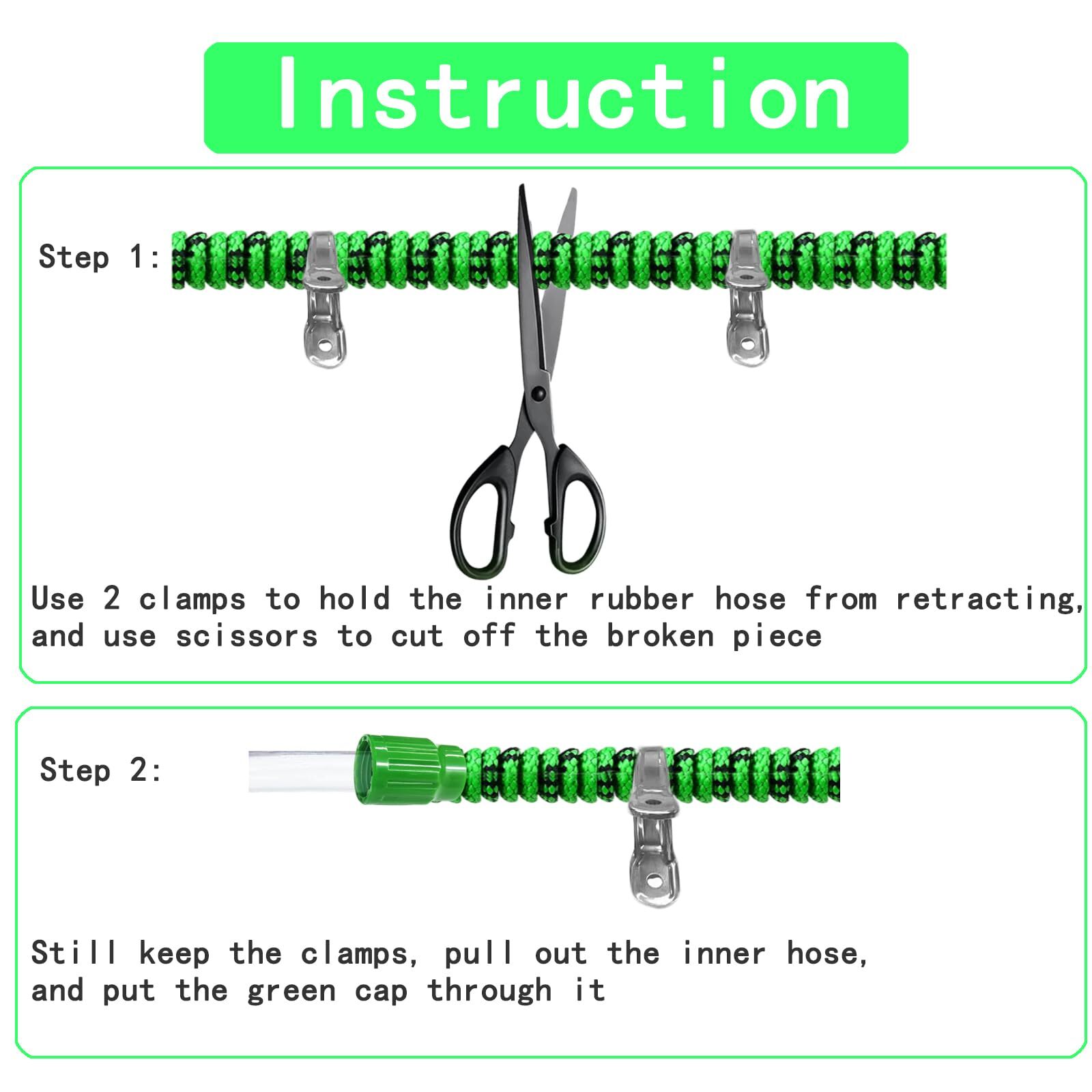 3 Sets Expandable Garden Hose Repair Kit Dual-Channel Hose Female Male ...