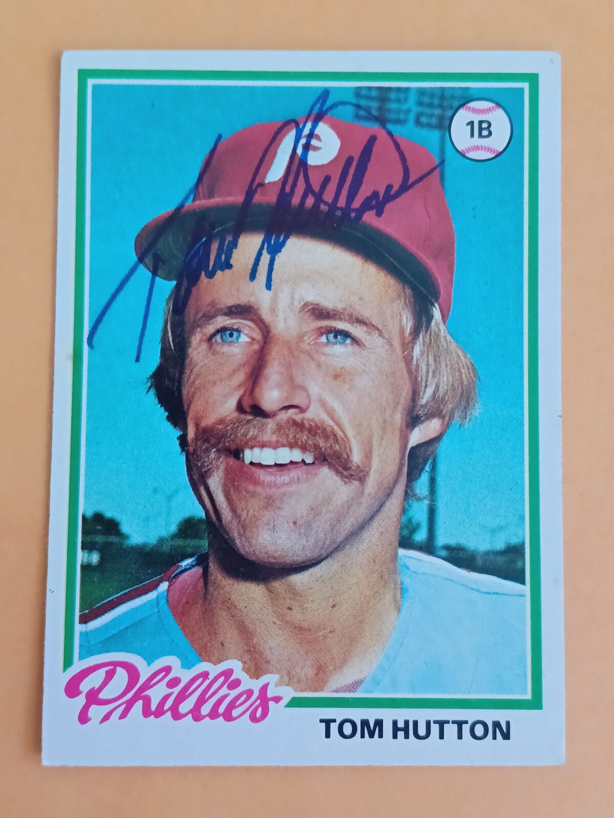 Tom Hutton Signed 1978 Topps - Phillies - Autographed - A | eBay