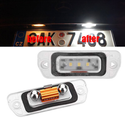 No Error LED License Plate Light For Mercedes Benz W164 ML350 06-11 ...