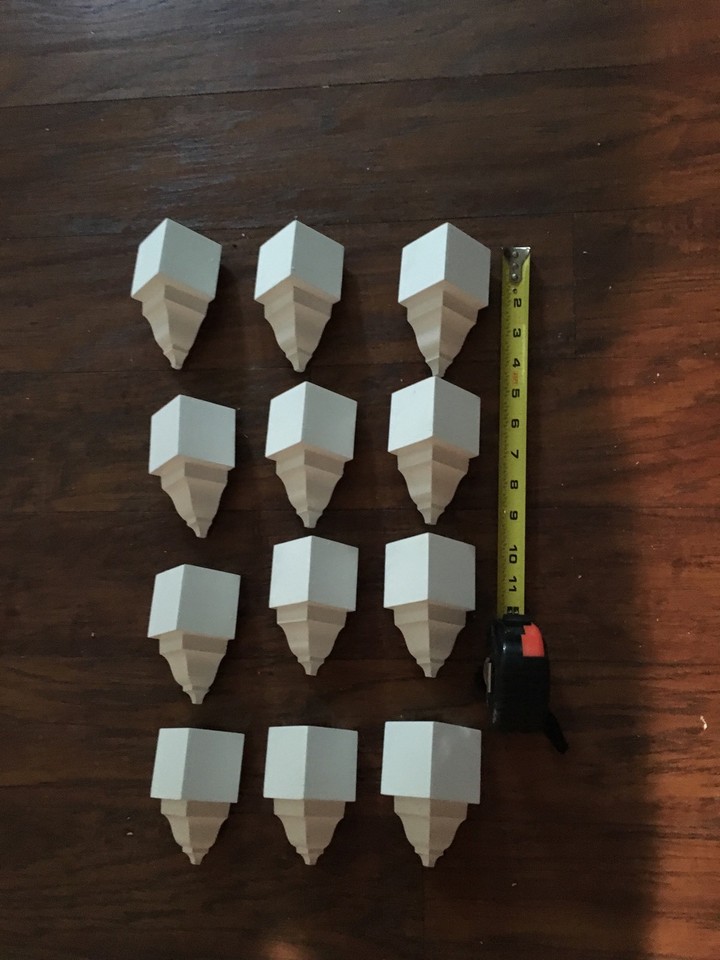 Crown Molding inside Corner super mini Blocks made From 2 5/8" (crown ...
