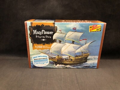 Lindberg - Mayflower Pilgrim Ship 1:250 Scale Plastic Model Kit HL215 ...