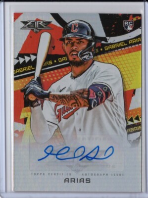 2022 Topps Fire Autograph Gabriel Arias FA-ARI Guardians RC | eBay