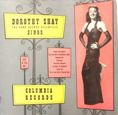 78 rpm album 4 records M / album M: DOROTHY SHAY - Park Ave Hillbillie ...
