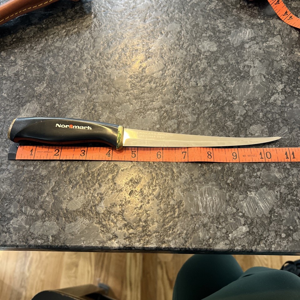 Vintage Normark (Fiskars) Hunting Fishing Fillet Knife w/Sheath 11 ...
