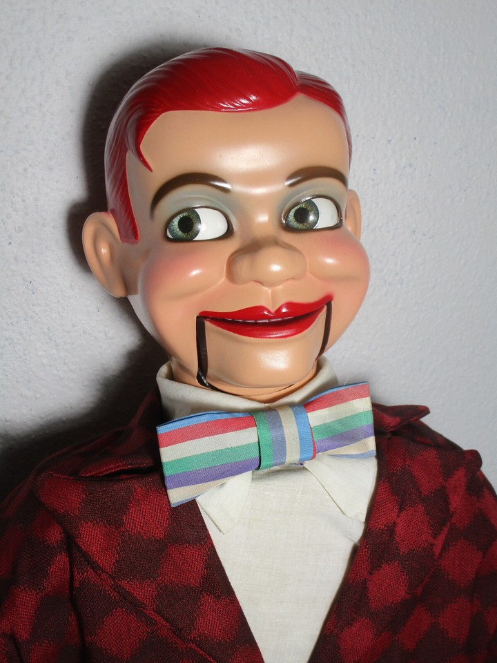 1963 MOVING EYES JERRY MAHONEY Ventriloquist dummy doll puppet figure ...