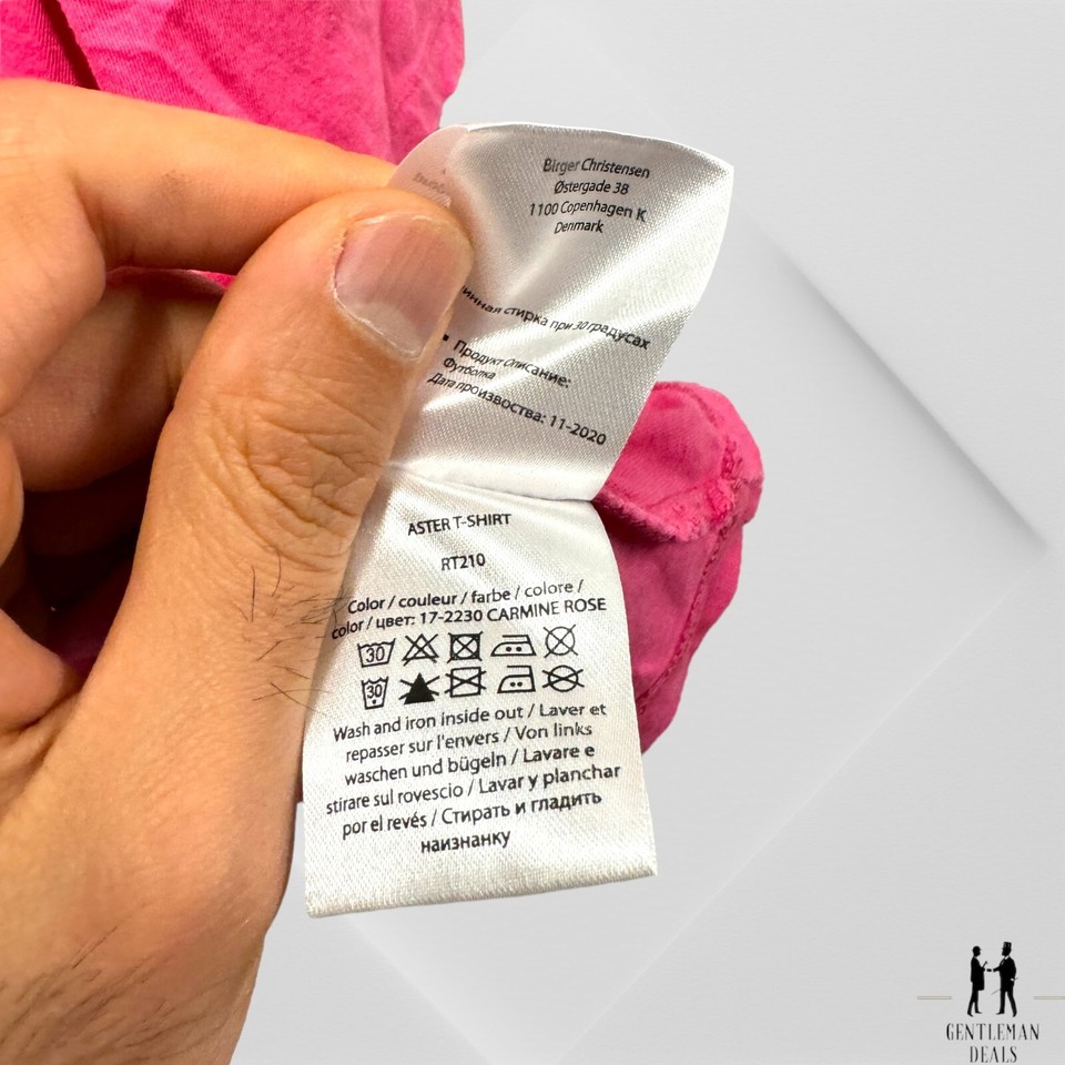 Rotate Birger Christensen Aster Sunday T-Shirt in Carmine Rose pink ...