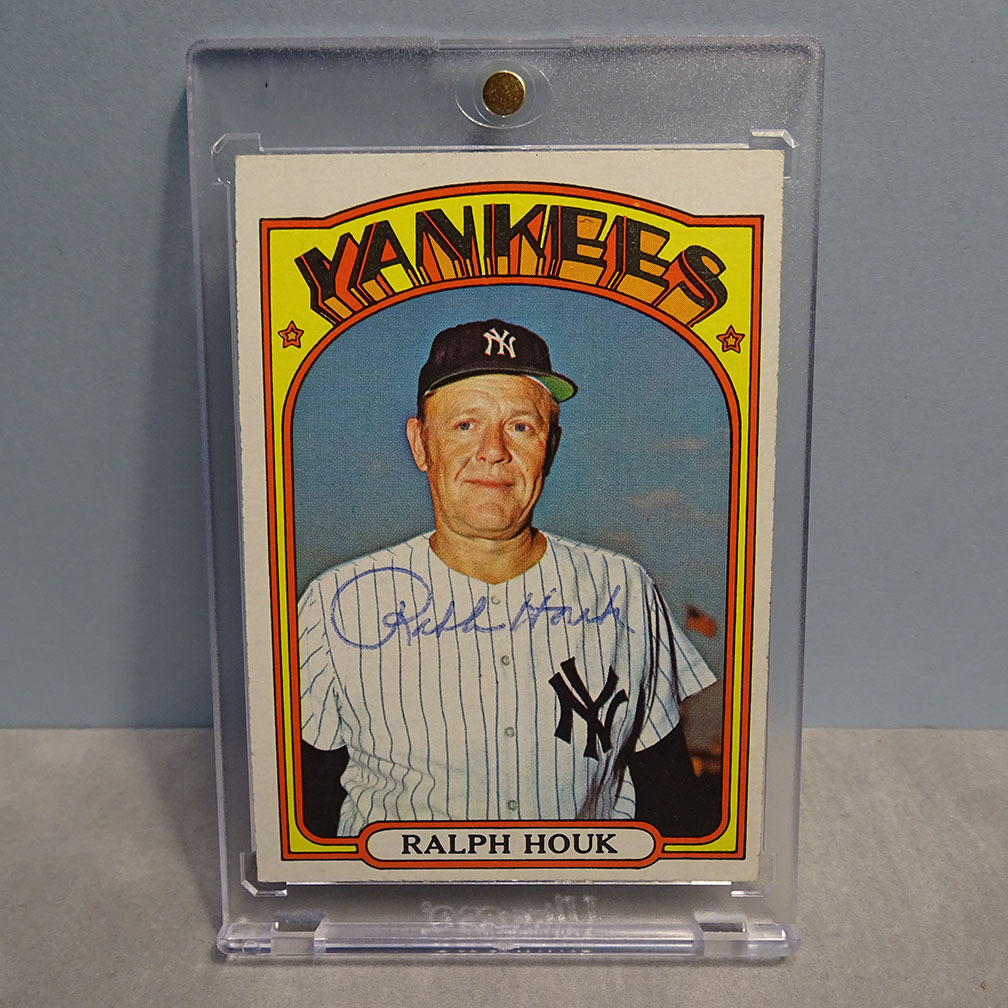 RALPH HOUK Yankees 1972 Topps AUTOGRAPH MLB w/ COA | eBay