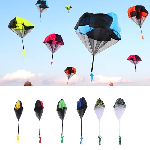 Portable Parachute Toys Outdoor Child Throw Flying Parachutes Playing ...