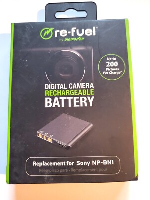 Digipower RF-BN1 Re-Fuel Rechargeable Lithium-Ion Battery for Sony NP ...
