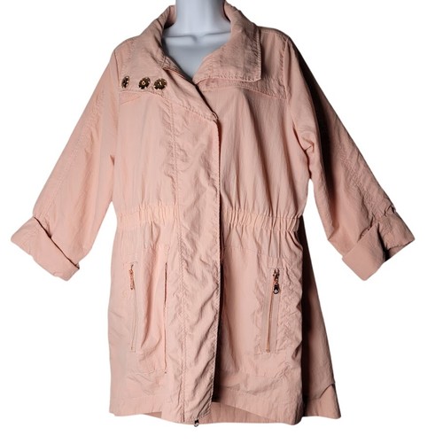 Adyson Parker Venetian Pink Lightweight Jacket Women’s Plus Size 1X NWT ...