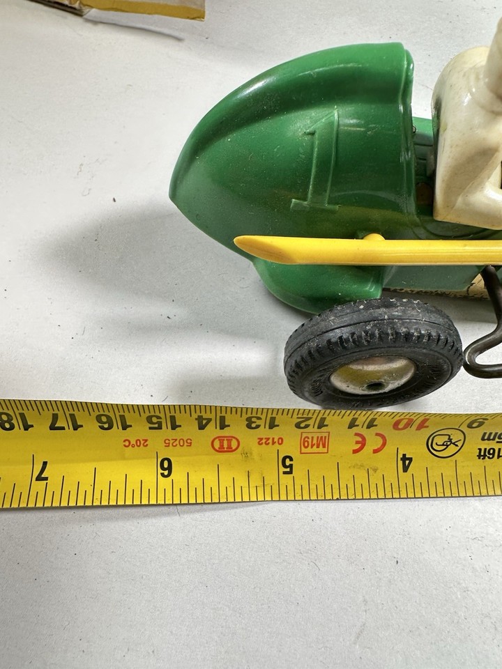 MARX MECHANICAL MIDGET RACING Car Mint Boxed Green Clockwork Car ...