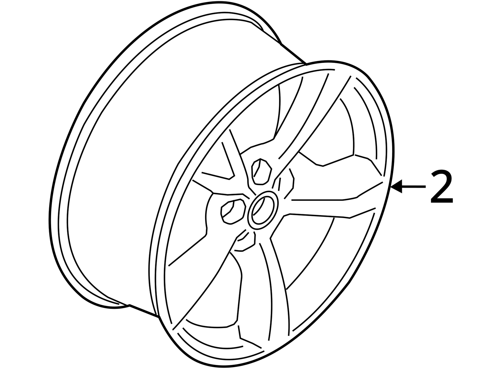 2016 Mustang OE Wheel 18x8 5 Spoke Ford | eBay