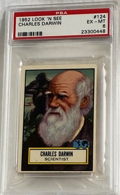 1952 Topps Look N See. Card # 124 Charles Darwin PSA 6 | eBay