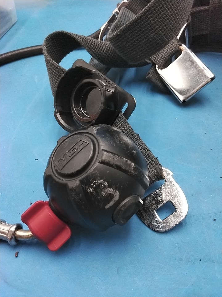 MSA Frame Bottle Cylinder Tank Holder Strap Harness Back Plate | eBay