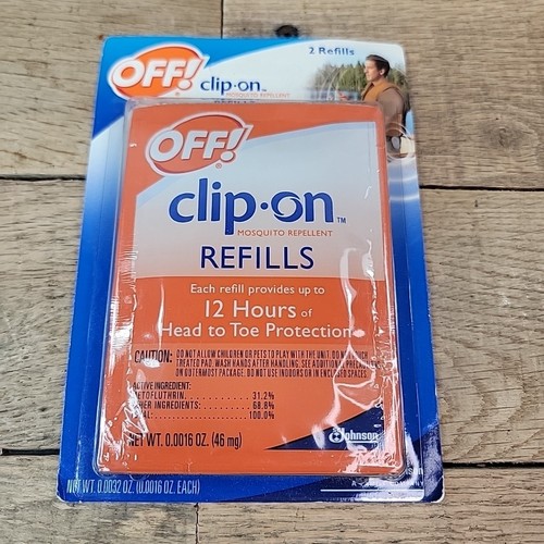 OFF! Clip On Mosquito Repellent Refills 1 Pack Contains 2 Refills ...