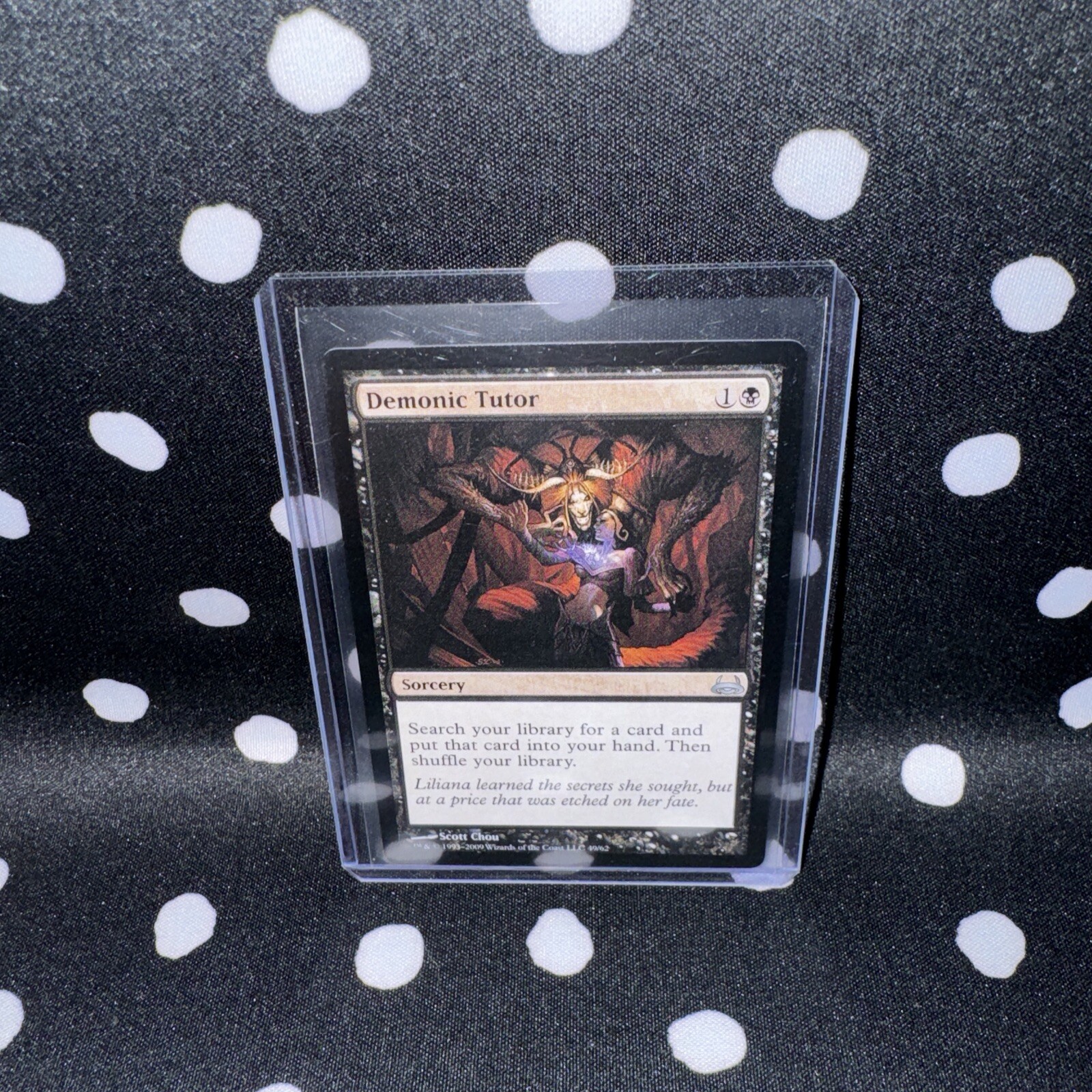 Demonic Tutor MTG Magic Sorcery Scott Chou 1993-2009 Wizard Of The Coast 49/62 | eBay