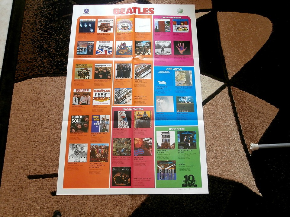 BEATLES~ 1974 PROMO ONLY~ NEAR MINT~ BEATLES & SOLO LP'S ~ RARE ~ PROMO ...