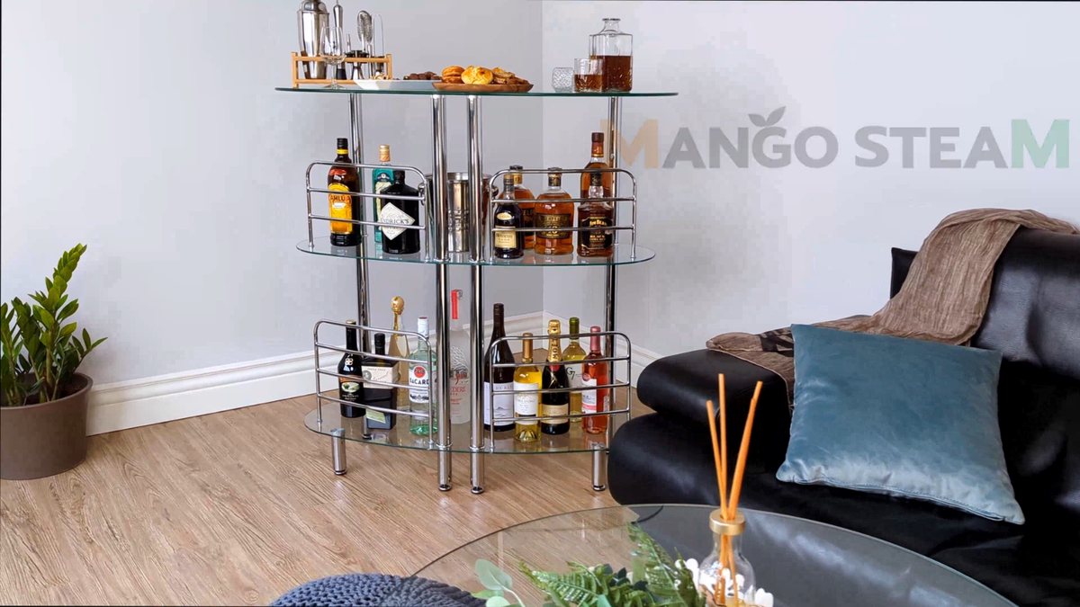 Mango Steam Contemporary Modern Home Entertainment Liquor Bar Catalina Table eBay