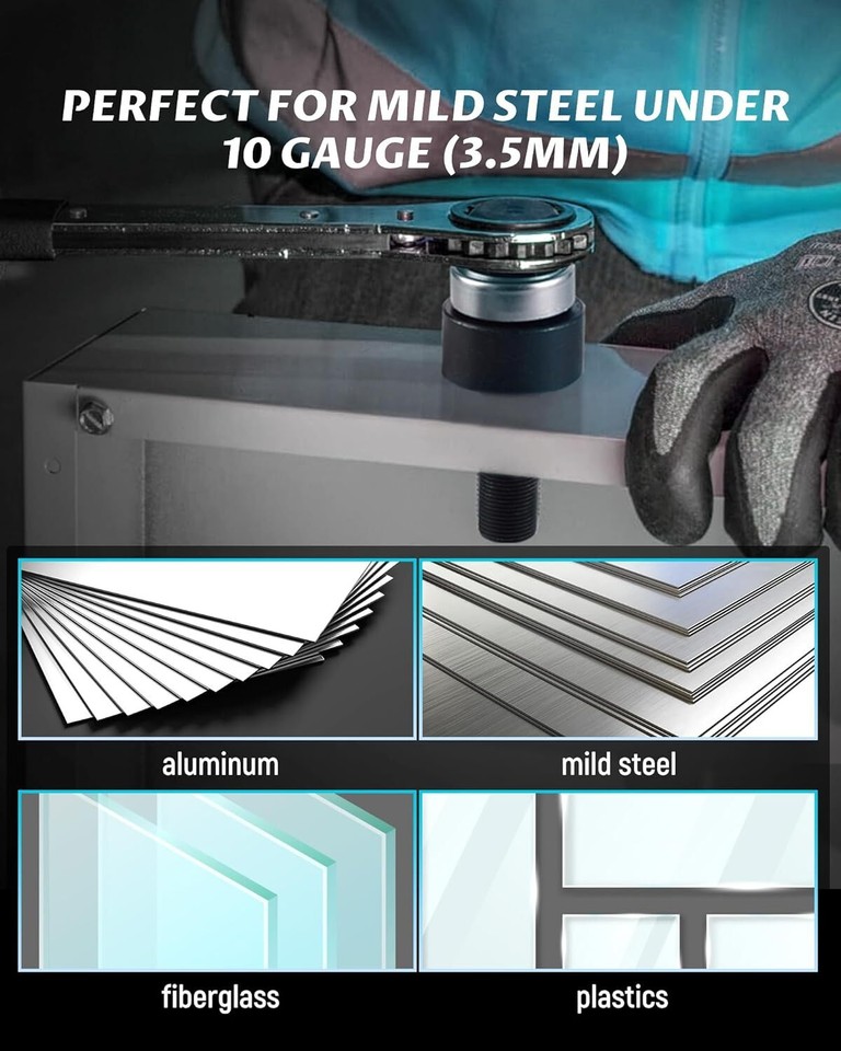 Manual Knockout Punch Kit Heavy Duty Metal Sheet Knock Out Box Hole ...