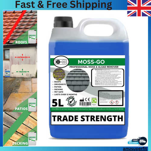 Moss-Go Moss killer TRADE STRENGH Patio Cleaner, MOULD REMOVER ...