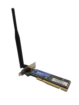 Linksys WMP54G Wireless-G PCI Adapter Card 2.4GHZ with Antenna | eBay
