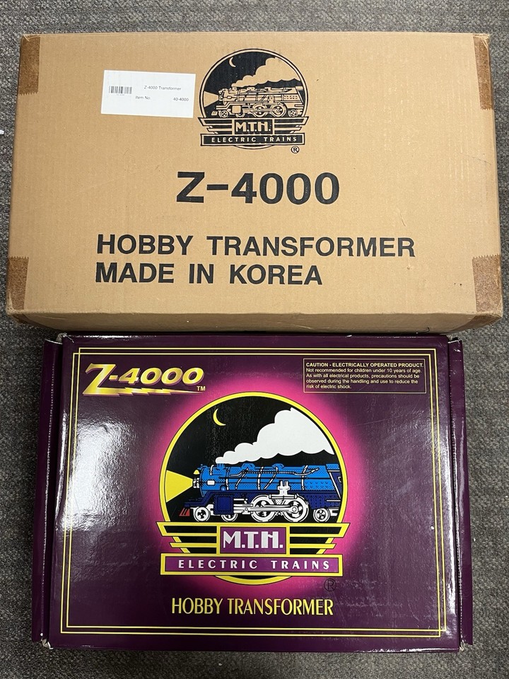 + MTH Z-4000 Train Transformer 40-4000 w/ Box | eBay
