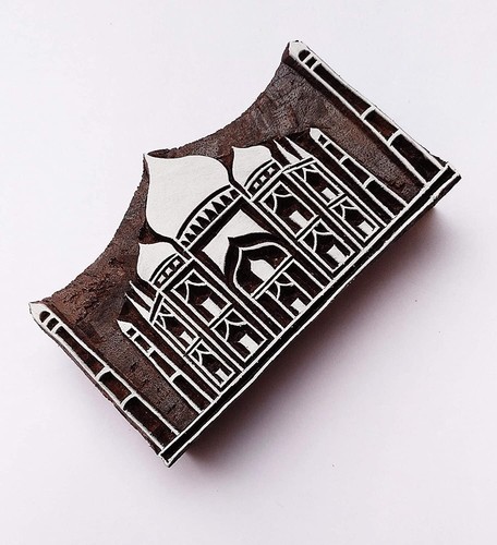 Wooden Block Stamps Hand Printing Block Set of 1 Peace (Size-3.5 * 2 ...