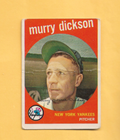 1959 Topps Murry Dickson 23 New York Yankees FAIR FREE SHIPPING | eBay