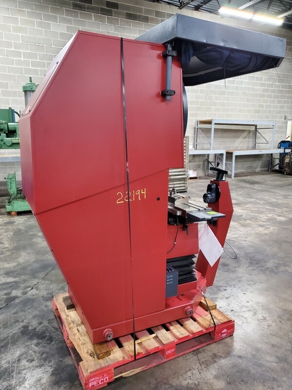 2009 STARRETT OPTICAL COMPARATOR 24" Dia Model HF600 Quadra Check 200 ...